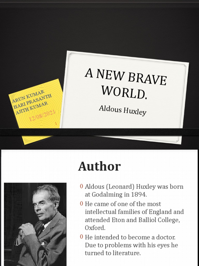 Overview of Aldous Huxley's "Brave New World" | PDF
