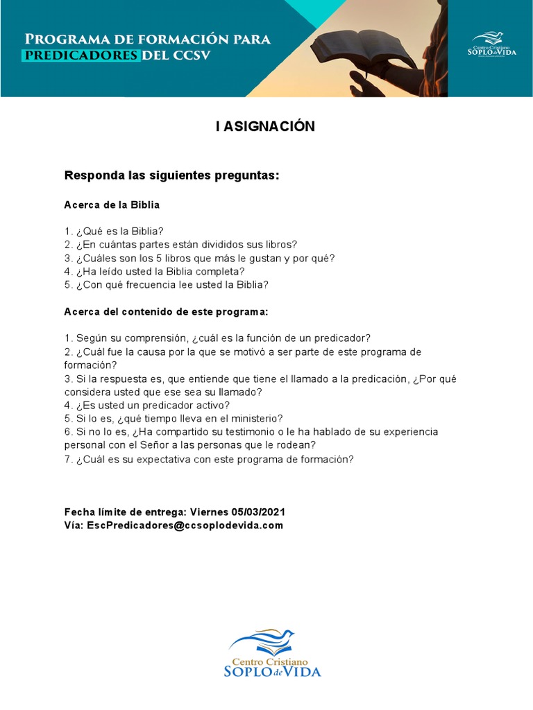 Programa de Predicadores | PDF