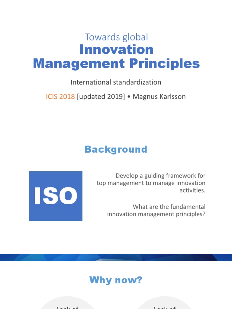 Innovation Management Principles | PDF | Innovation | International ...
