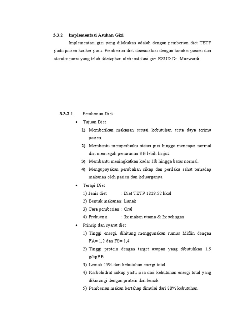 Implementasi Asuhan Gizi | PDF