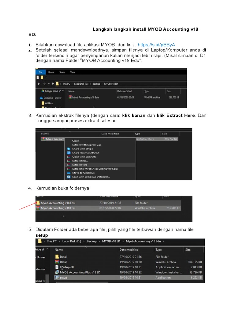Cara Install MYOB Accounting v18 | PDF | Karier & Perkembangan | Bisnis