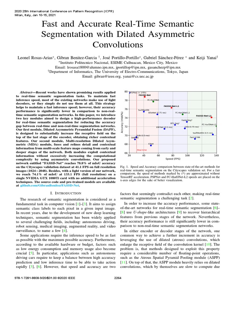 2021 ICPR FASSDNet | PDF | Image Segmentation | Data Compression