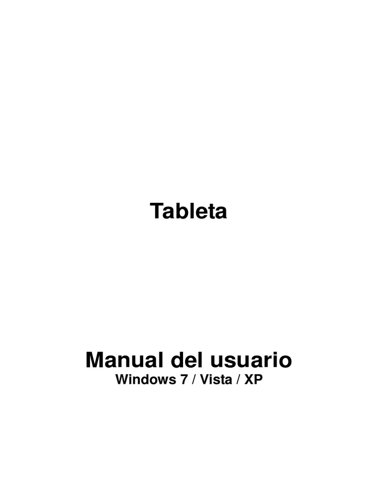Tablet PC Spanish | PDF | Tableta | Windows XP