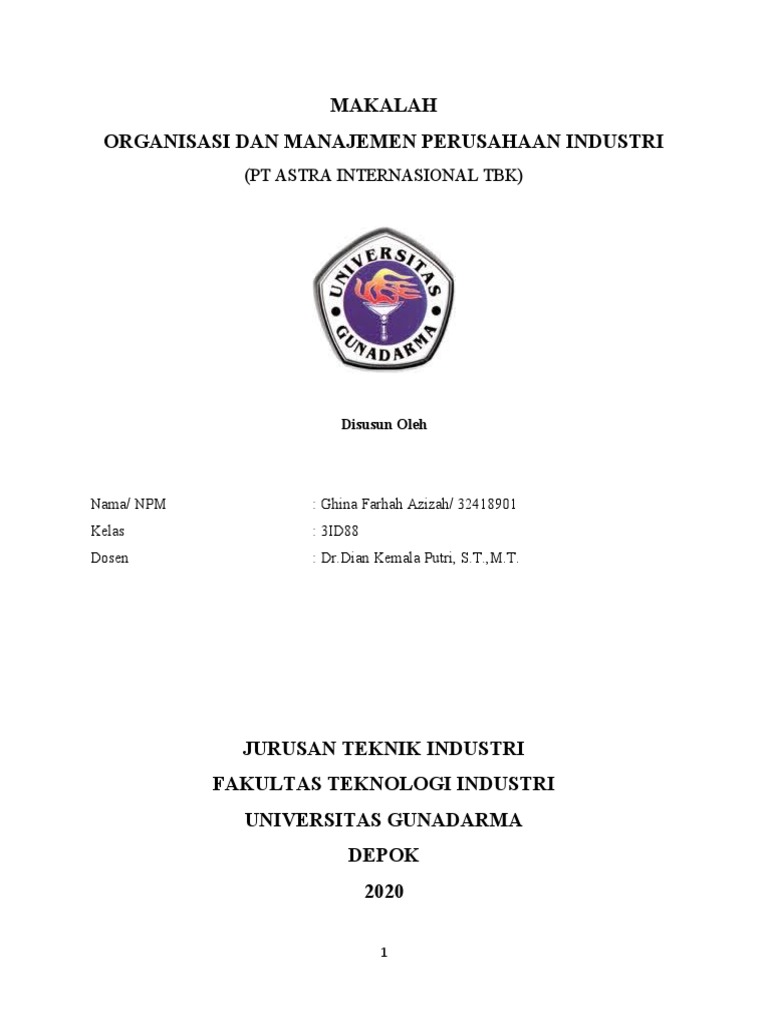 Makalah PT Astra Internasional | PDF | Bisnis