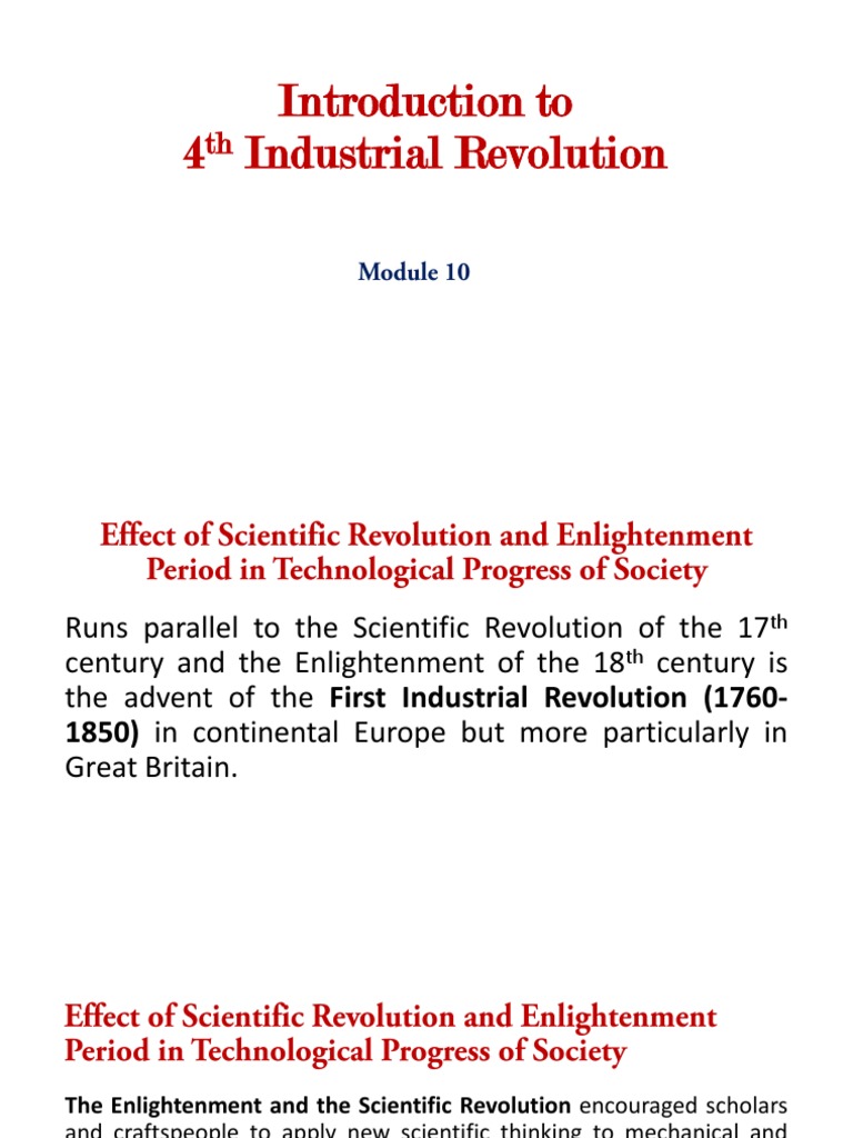 Module 10 Introduction To 4th Industrial Revolution | PDF | Internet Of ...