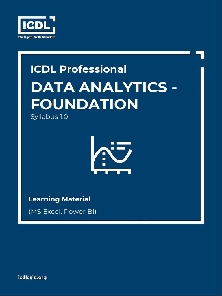 ICDL Data Analytics - Foundation 1.0 | PDF | Analytics | Predictive Analytics
