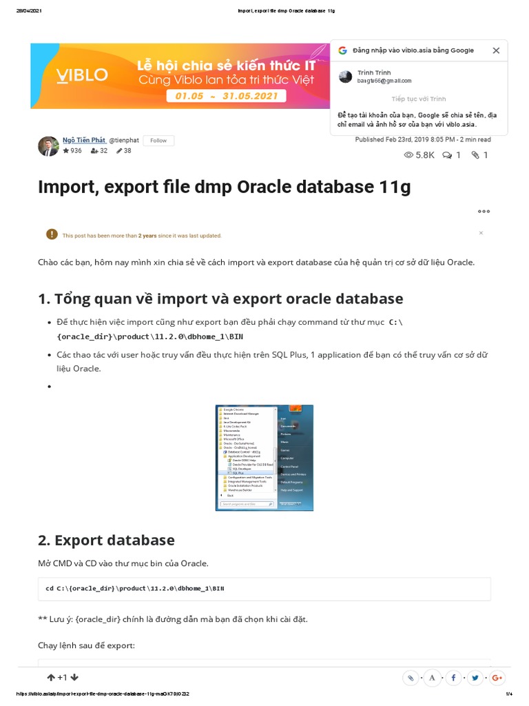 Import Export File Dmp Oracle Database 11g Pdf