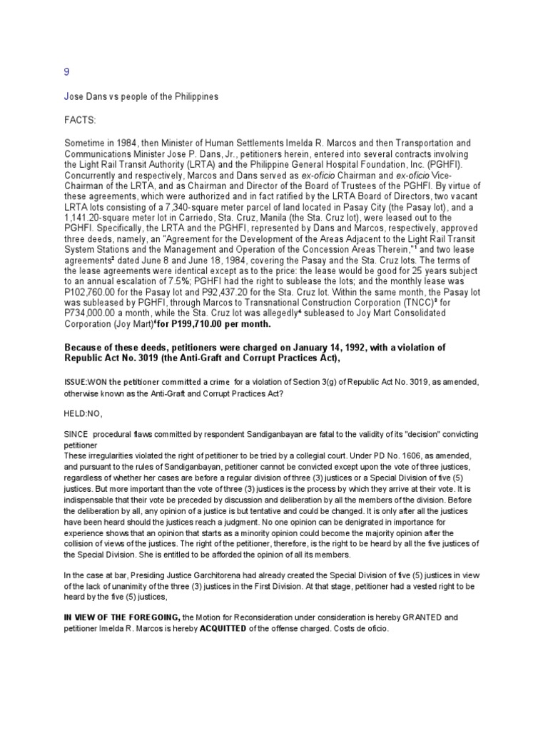 Jose Dans Vs People of The Philippines | PDF | Constitutional Law | Justice