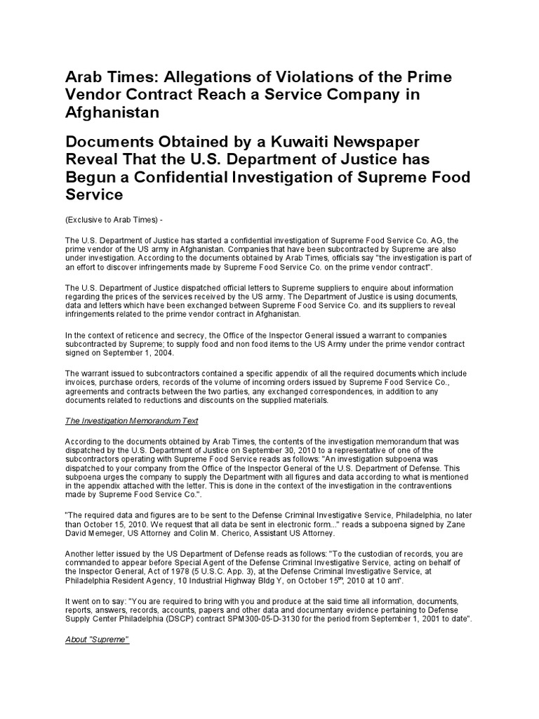 Allegations of Violations | PDF | Government