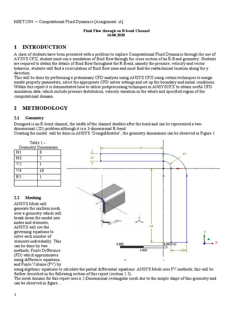 MIET2394 Assignment 1 | PDF | Computational Fluid Dynamics | Fluid Dynamics