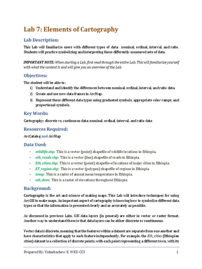 Cartography Lab: Data Types in GIS | PDF | Level Of Measurement ...