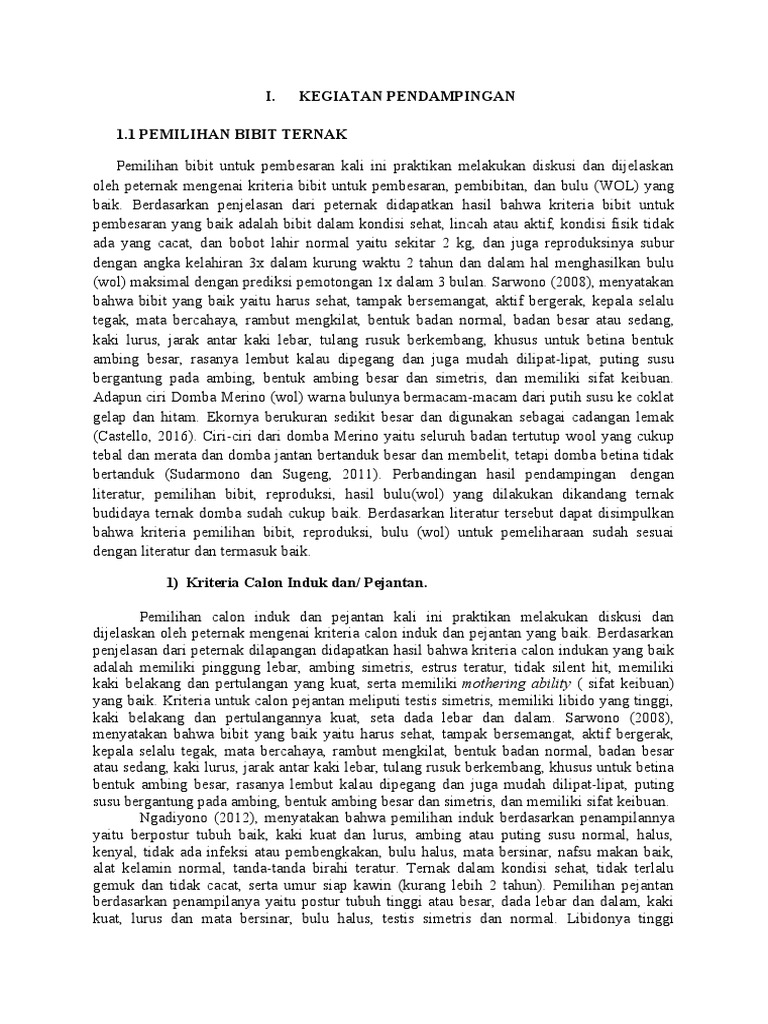 Laporan Kegiatan Pendampingan | PDF