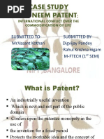 Neem Patent Case Study | PDF