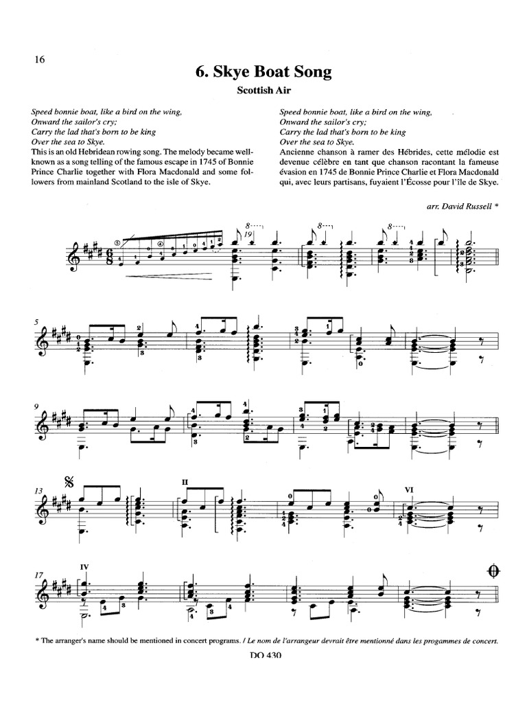 Skye Boat Song | PDF