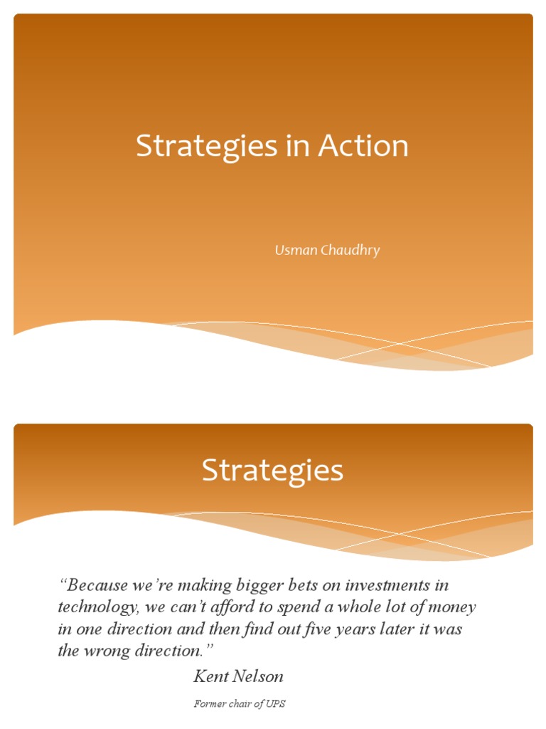 Strategies in Action | PDF | Outsourcing | Business