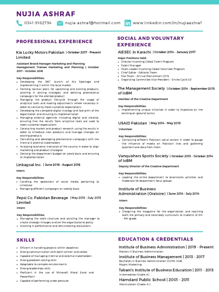 NUJIA ASHRAF Resume | PDF | Marketing | Human Nature