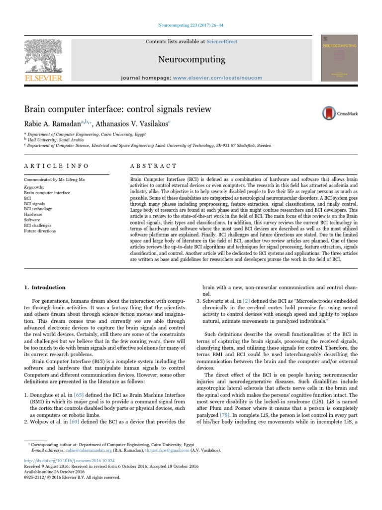 Basics of Bci | PDF | Electroencephalography | Magnetoencephalography