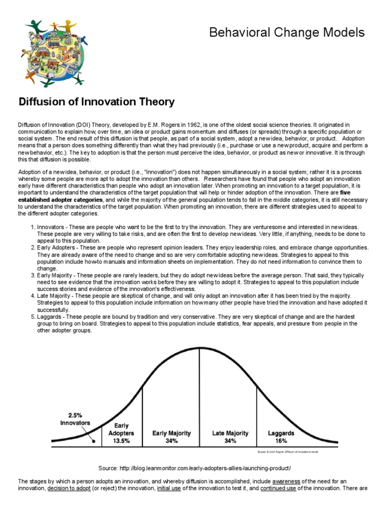 Diffusion of Innovation Theory | PDF | Innovation | Public Health