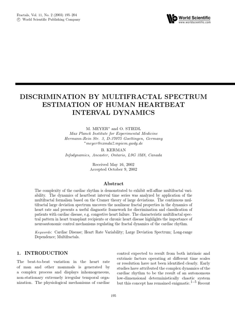 Human Heartbeat | PDF | Heart Rate | Spectral Density