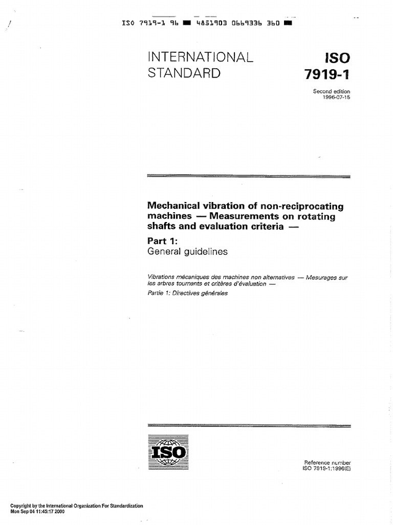Iso 7919-1 | PDF