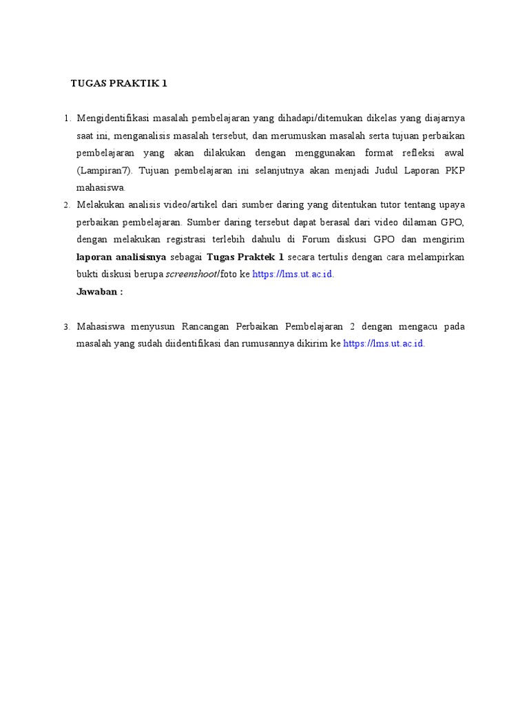 Tugas Praktik 1 PKP | PDF