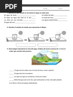 GUÍA DE APRENDIZAJE Ciclo y Estados Del Agua | PDF