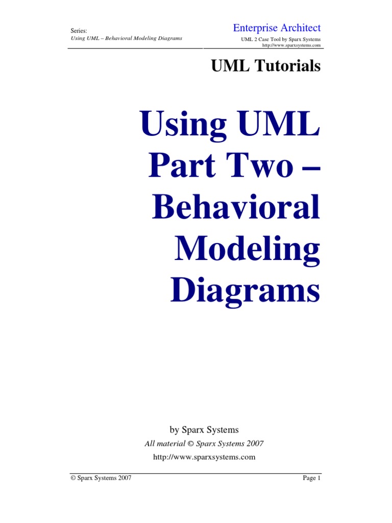 UML - Tutorial - Diagramas de Modelagem Comportamentais | PDF