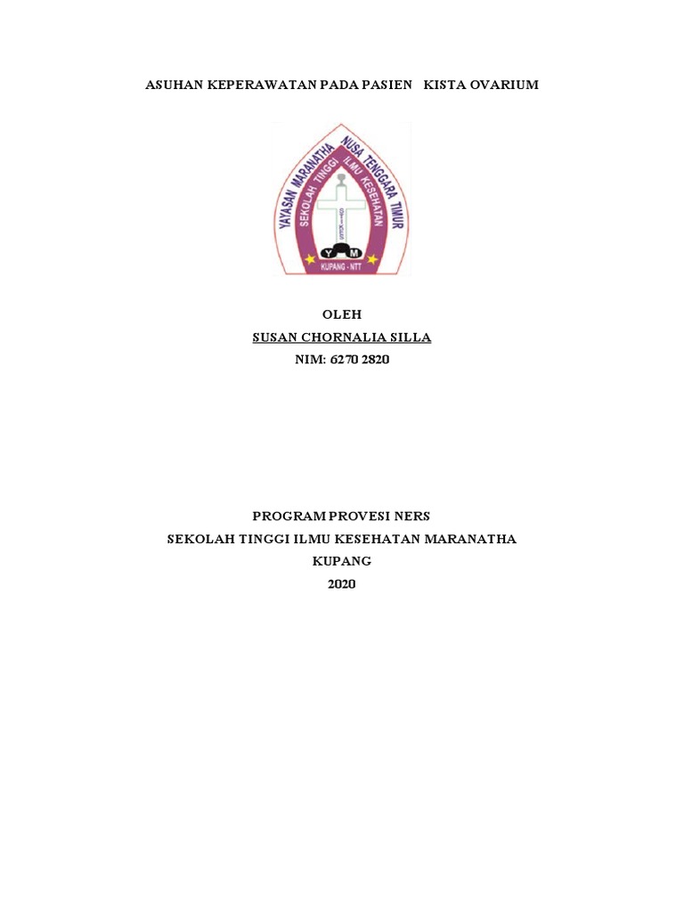 Asuhan Keperawatan Pada Pasien Kista Ovarium Susan Silla | PDF