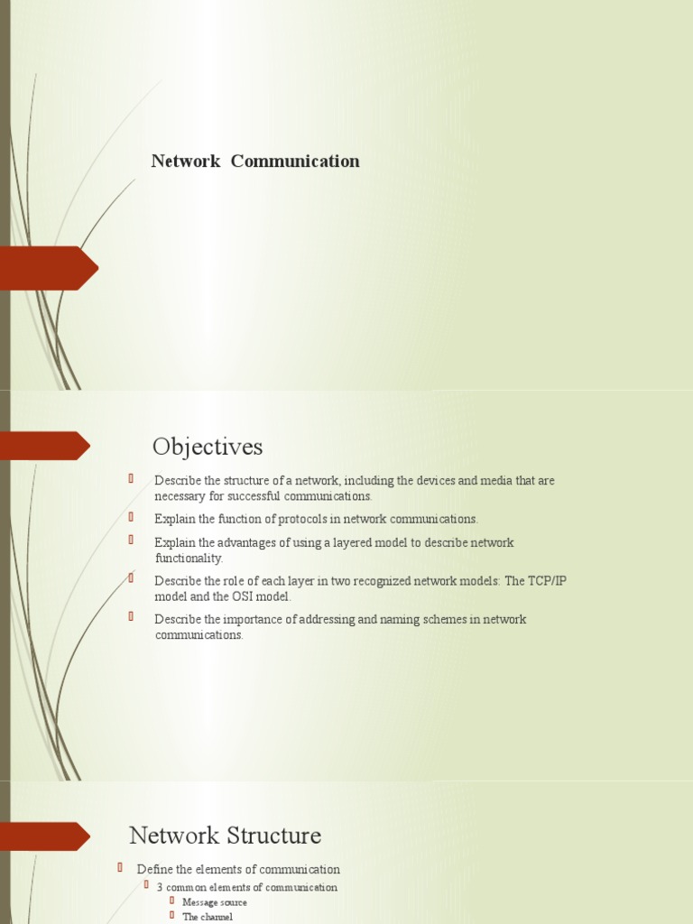Network Communication | PDF | Computer Network | Osi Model
