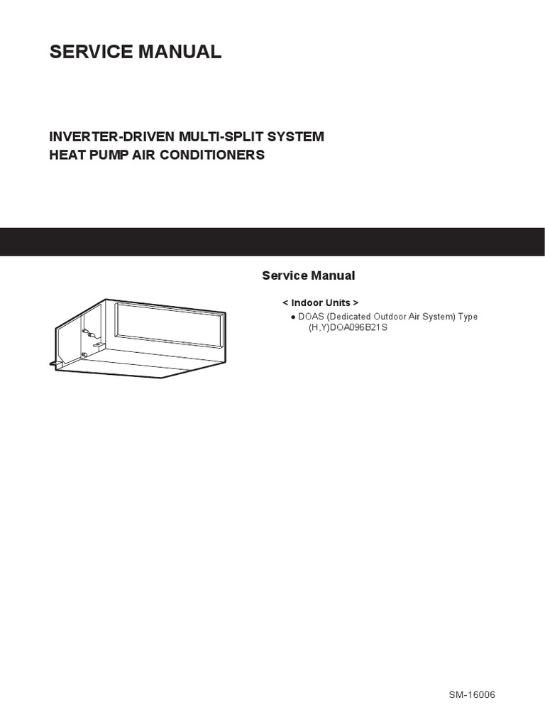 Service Manual: Inverter-Driven Multi-Split System Heat Pump Air ...