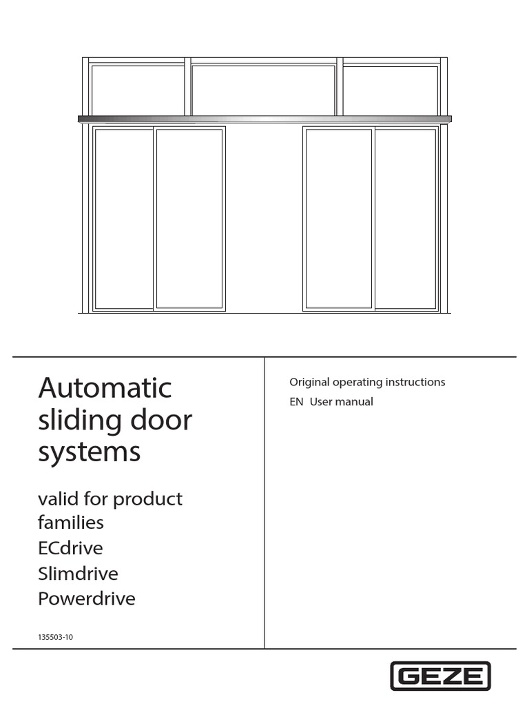 GEZE Operating Instructions User Manual en 808279 | PDF | Door | Switch