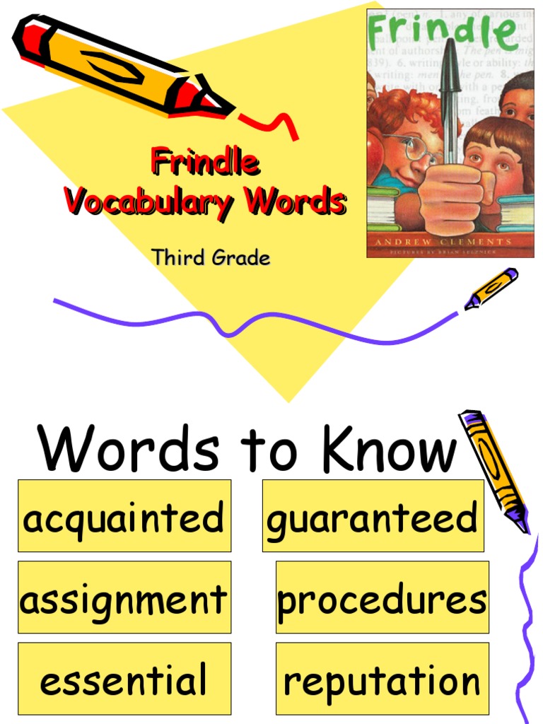 Frindle Vocabulary PowerPoint | Download Free PDF | Cognition | Human ...