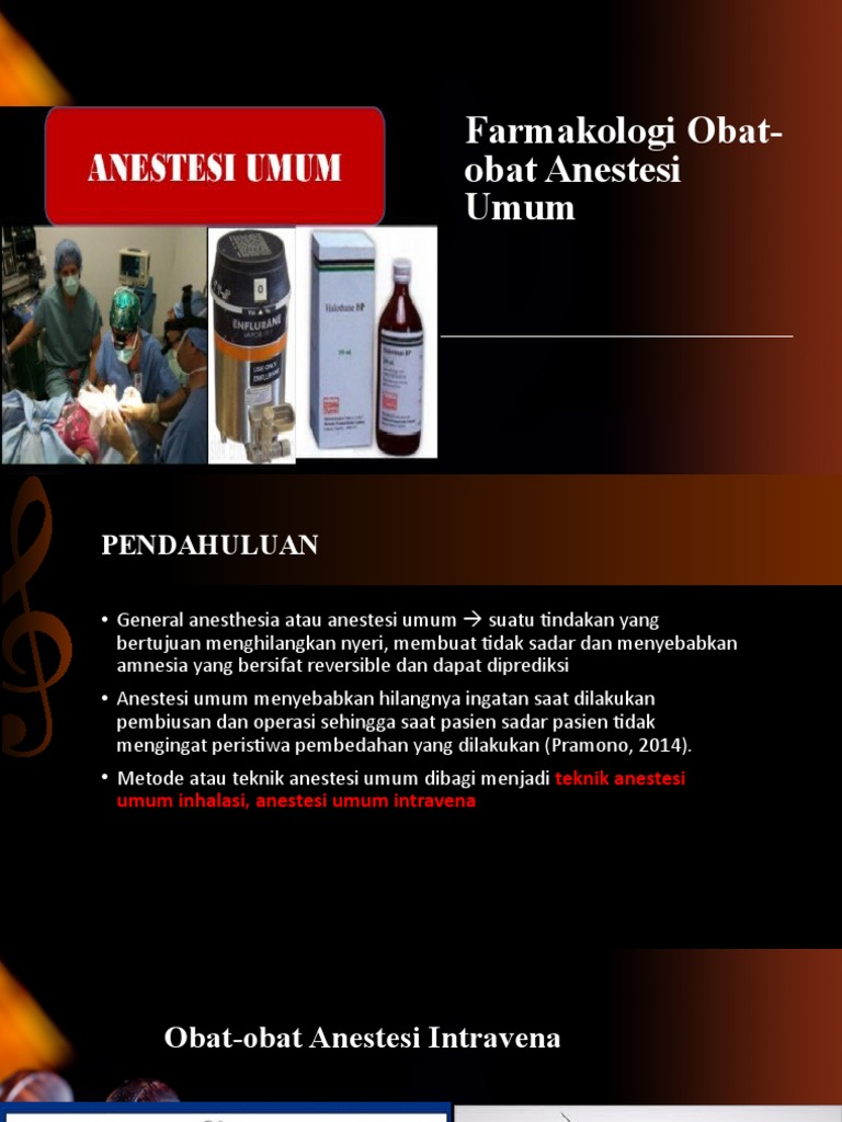 Farmakologi Anestesi Umum dan Obatnya | PDF | Kesehatan Holistik