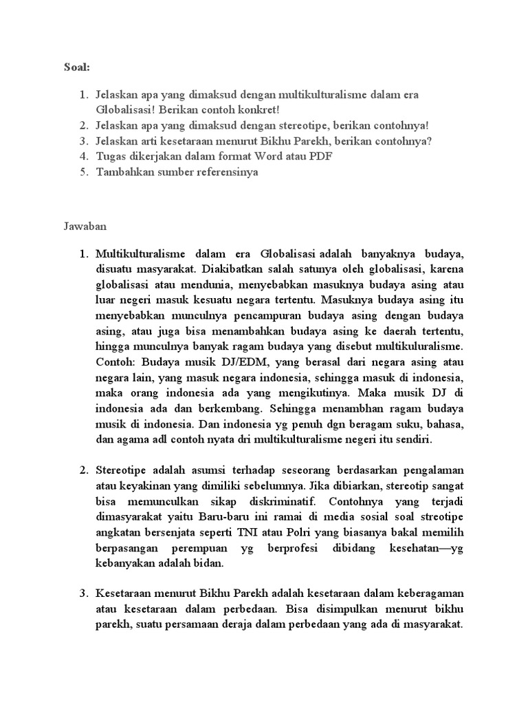 Tugas 2 Ilmu Sosial Dan Budaya Dasar | PDF