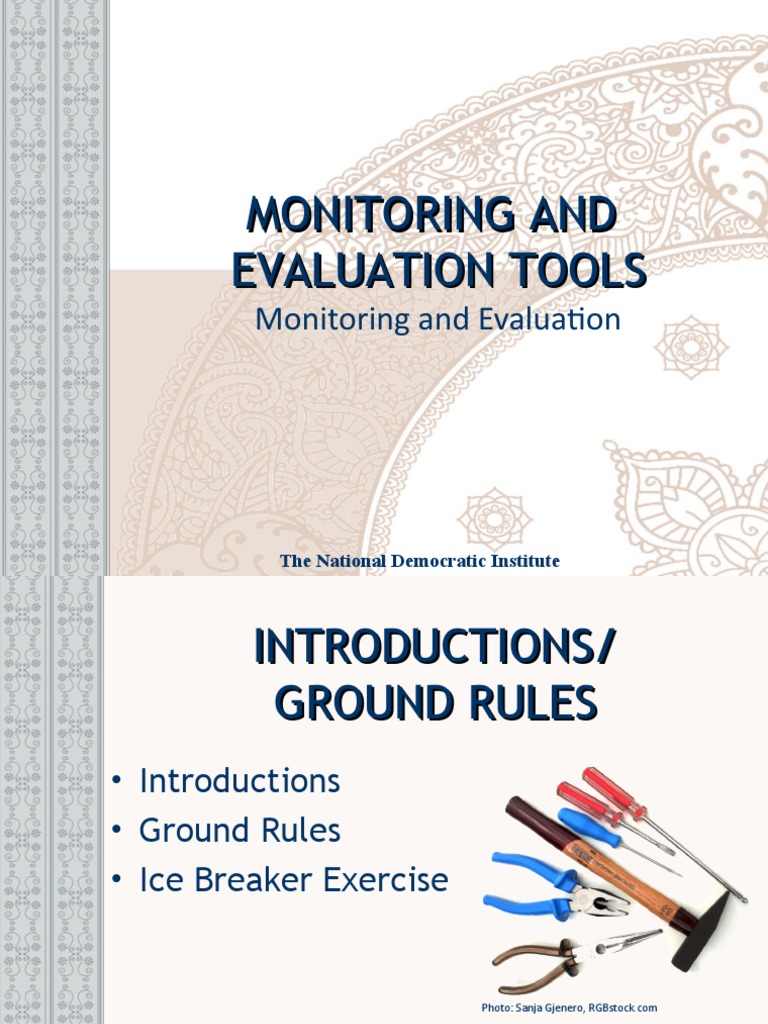 Monitoring and Evaluation Tools | PDF | Program Evaluation | Survey Methodology