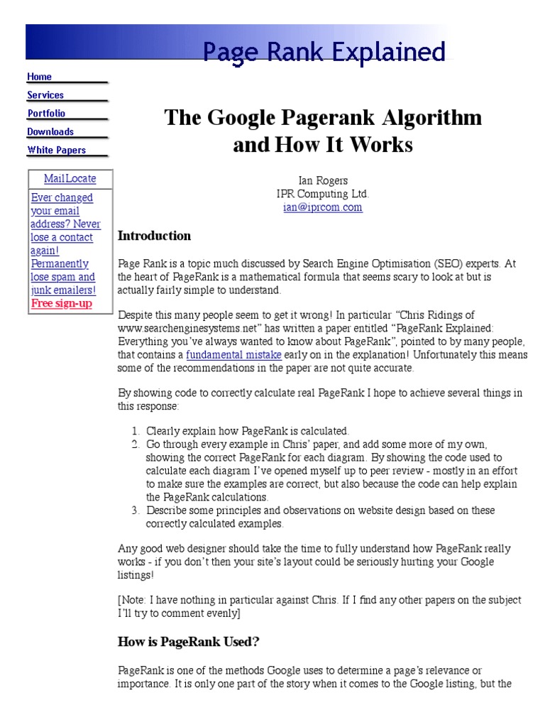 Pagerank Explained Correctly With Examples - WWW - Cs.princeton - Edu ...