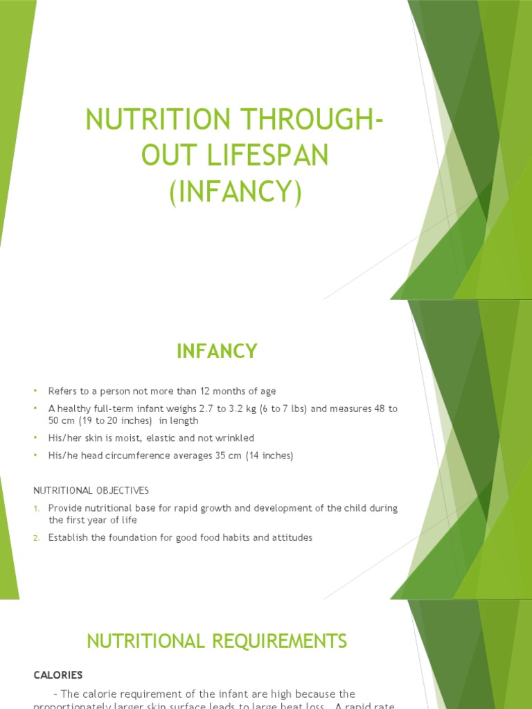 Nutrition Through Life Stages: Infancy Nutrition | PDF | Breastfeeding ...