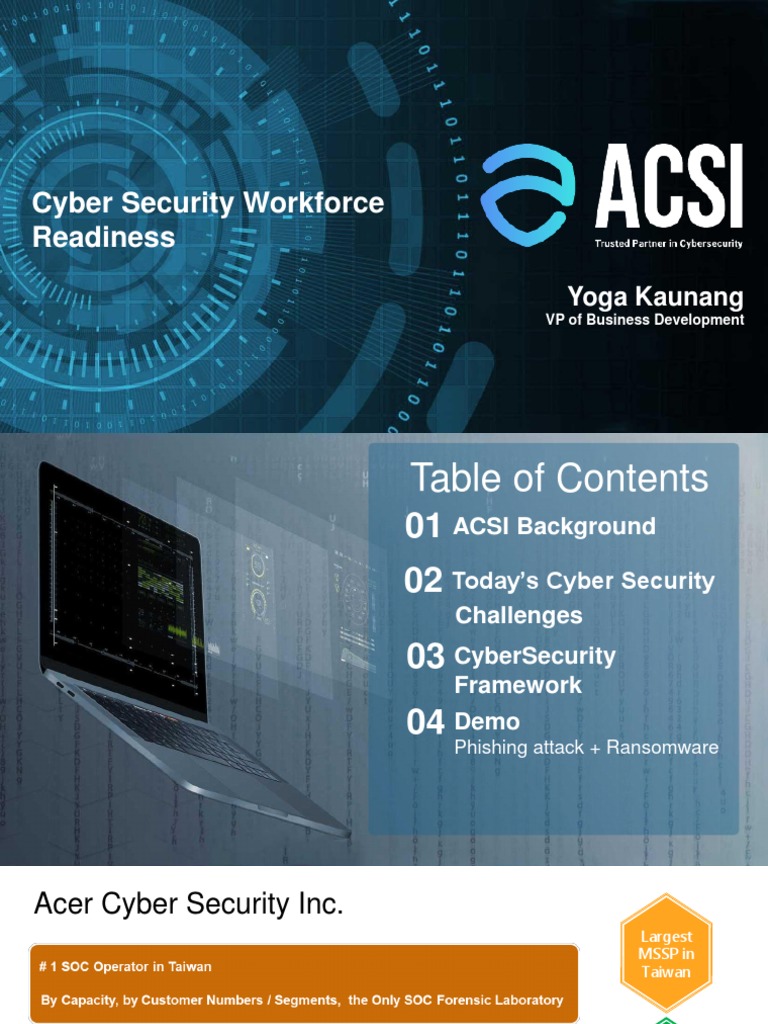 ACSI Event Presentation v1.0 | PDF | Ransomware | Computer Security