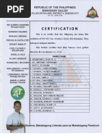 List of Beneficiaries: Osec-Fms Form No. 4 Tupad | PDF