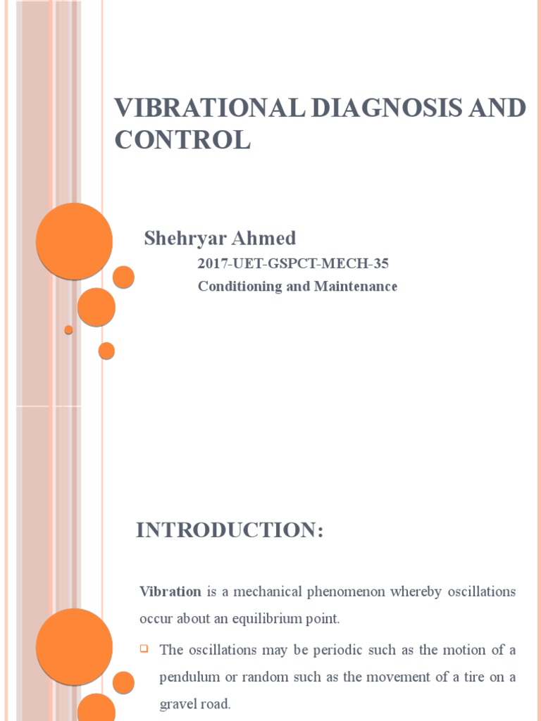 Vibration Diagnosis Control Final | PDF | Oscillation | Mechanics