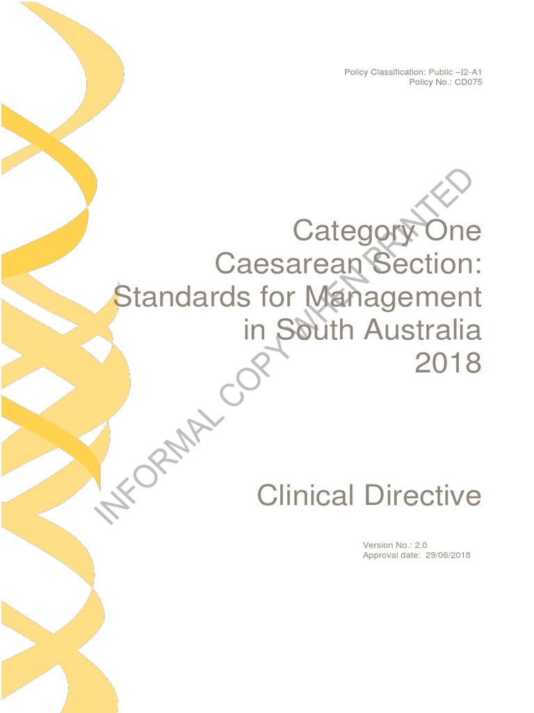 Category+1+Caesarean+Section CD v2 0 | PDF | Caesarean Section | Childbirth