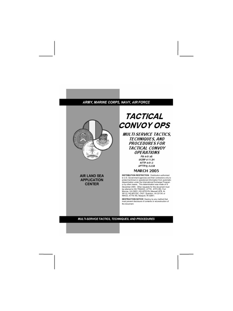 Tactical Convoy Operations Guide | PDF | Reconnaissance | Military