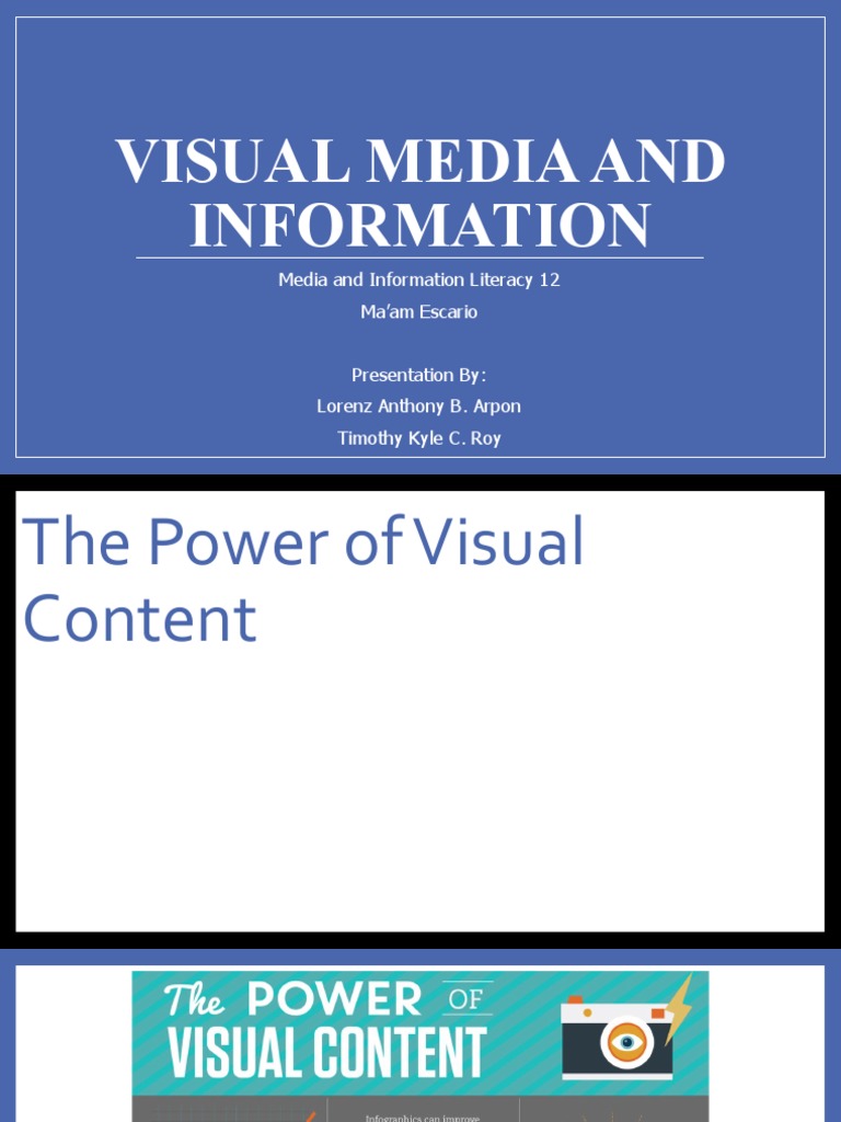 Visual Media and Information | PDF | Perception | Information