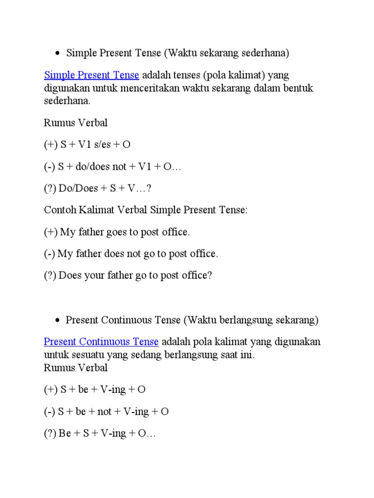 Simple Present Tense | PDF