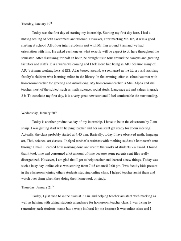 Daily Journal | PDF | Classroom | Teachers