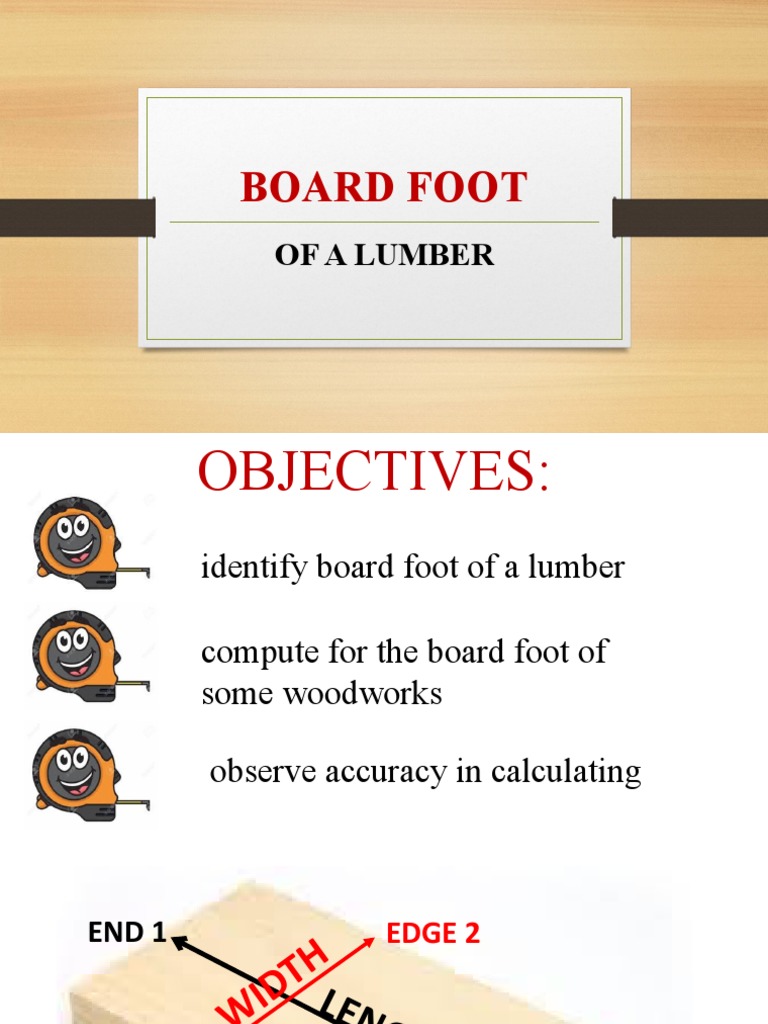 Board Foot: of A Lumber | Download Free PDF | Length | Lumber