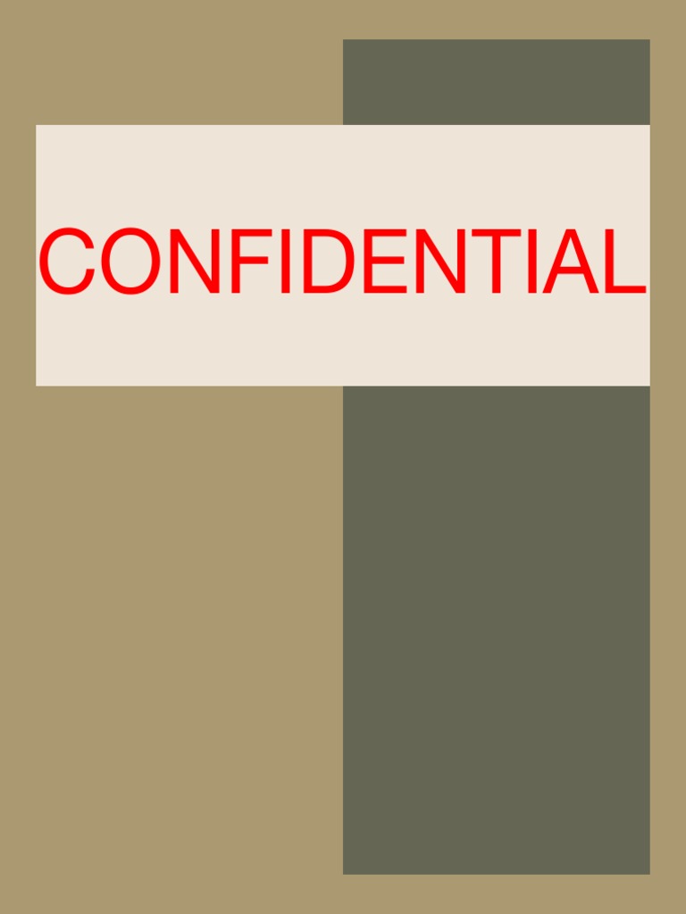 Confidential Document Overview | PDF