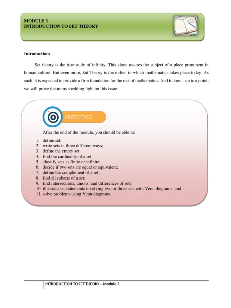 Math in Our World - Module 3.1 | PDF | Set (Mathematics) | Mathematical ...