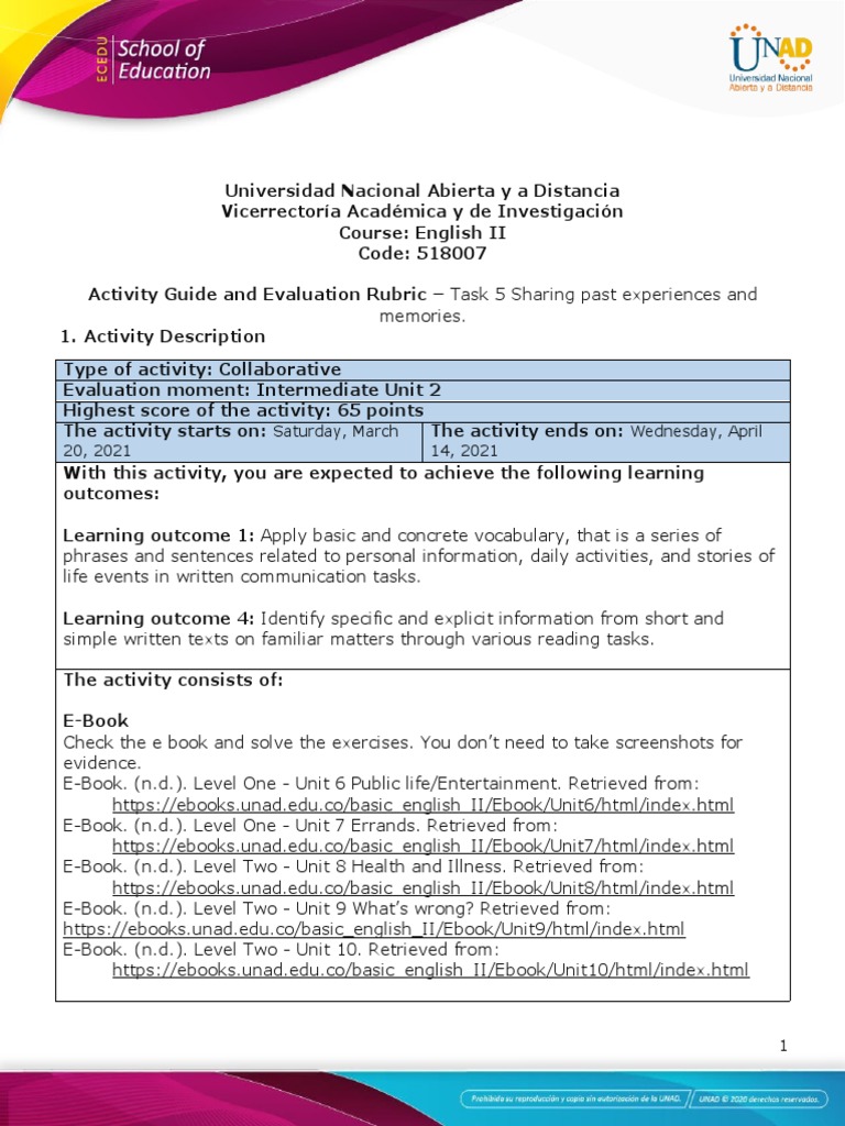 English II Task 5 Activity Guide | PDF | Turnitin | Plagiarism