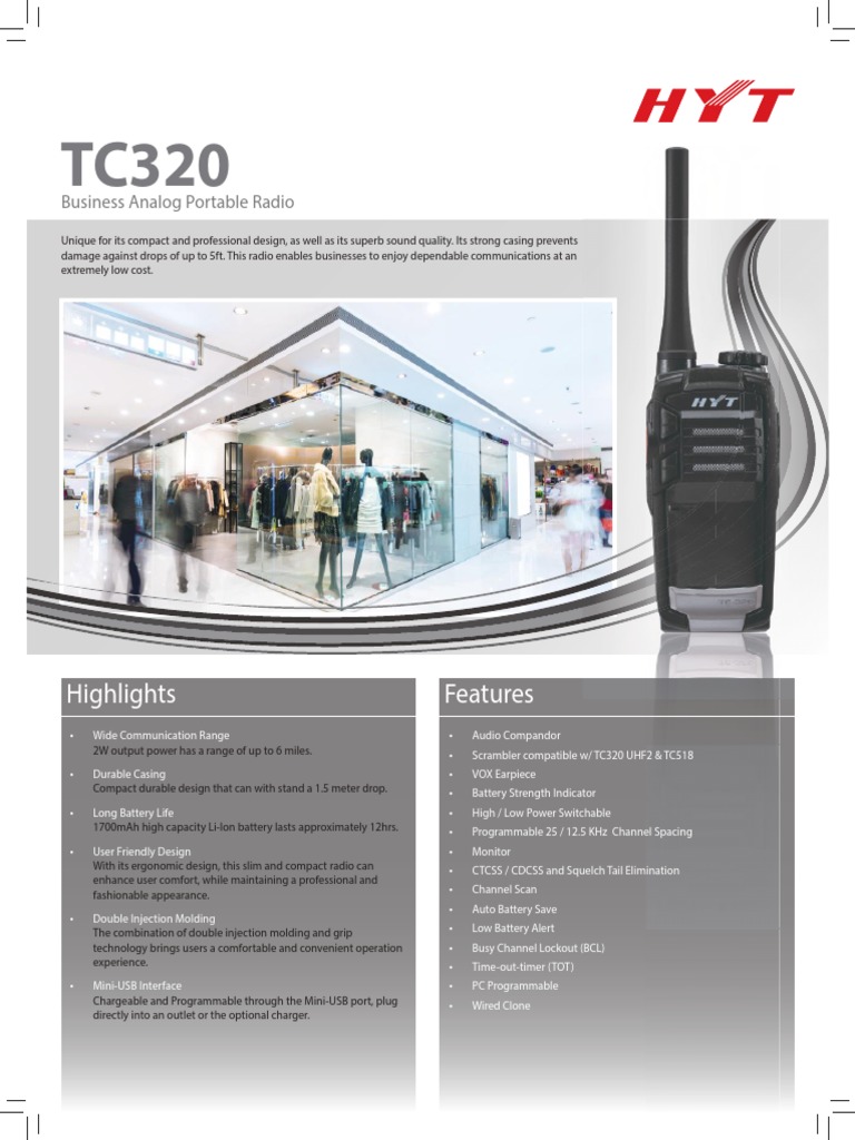 CA Brochure TC320 | PDF | Usb | Wireless